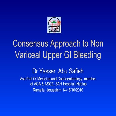 Consensus approach to upper gi b | PPT