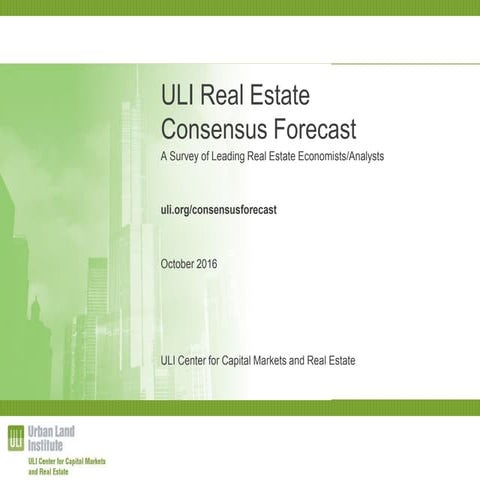 CCIM Real Estate Forecast | PDF