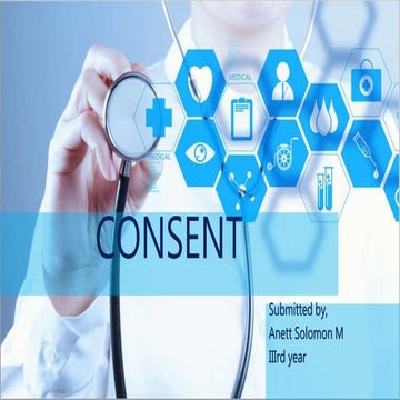 Consent in Medical Practice | PPTX
