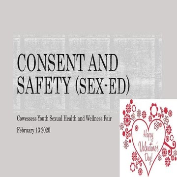 Consent And Safer Sex Ppt