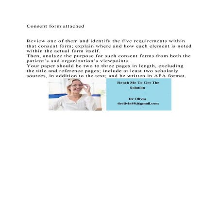Consent form attachedReview one of them and identify the five .docx
