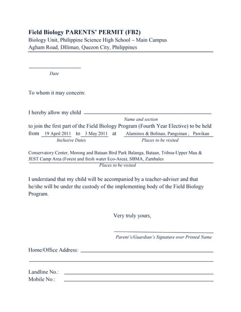 Parental consent for student permit | DOCX