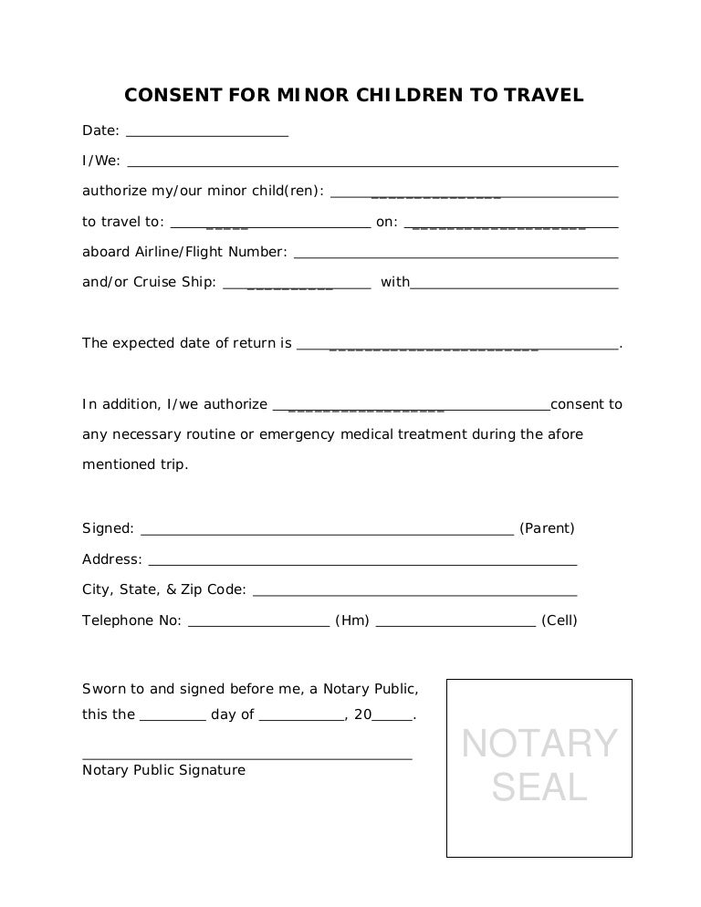 Consent For Minor children to travel consent-for-minor-children-to-travel