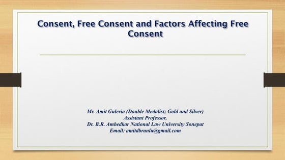 Free consent | PPTX