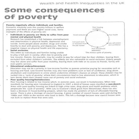 Consequences of poverty | PDF