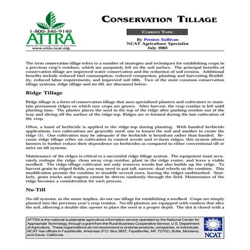 Conservation Tillage | PDF