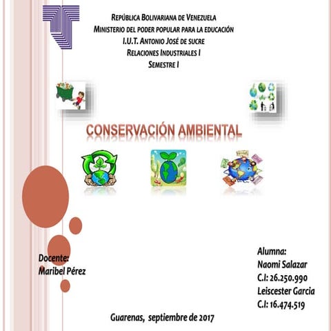 Conservación ambiental | PPTX