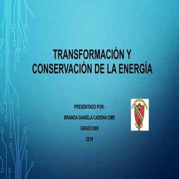 Conservacion de energia | PPTX
