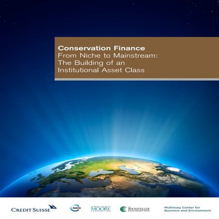 Conservation Finance. From Niche to Mainstream: The Building of an ...
