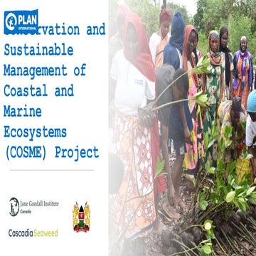 Conservation and Sustainable Management of Coastal and Marine ...