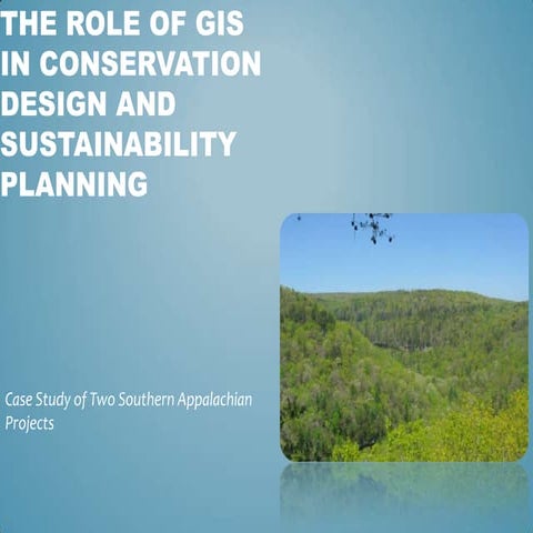 Introduction to GIS and Conservation Planning | PPTX