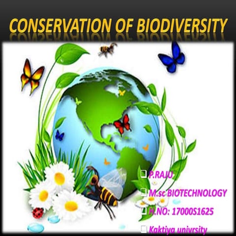 Conservation of biodiversity | PPTX