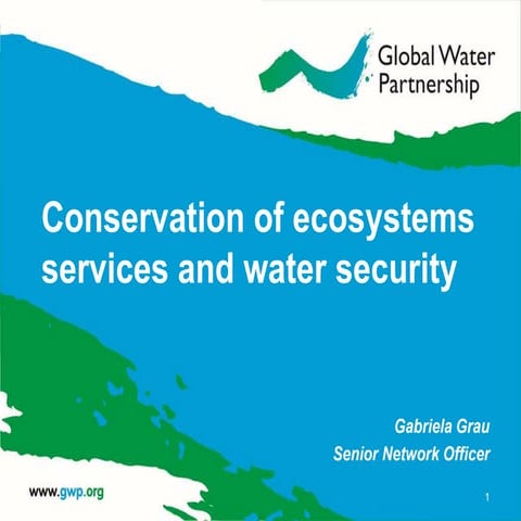 Conservation of Ecosystems Services and Water Security | PPTX