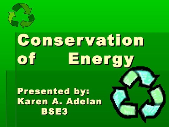 Ppt Conservation Of Energy | PPT | Chemistry | Science
