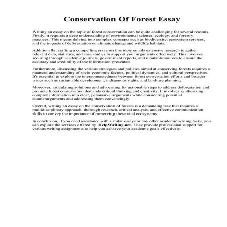 Soil Conservation Essay. Southern Adventist University | PDF