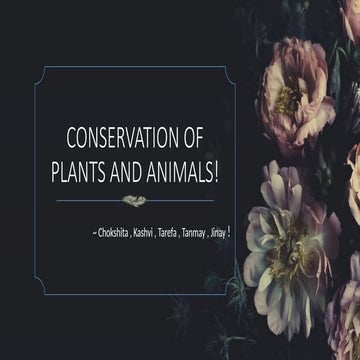 CONSERVATION OF PLANTS AND ANIMALS!.ppsx