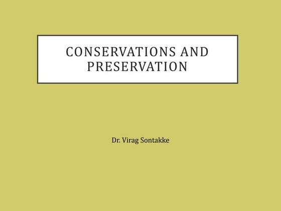 Preservation and Conservation of Library materials | PPTX