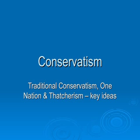 Conservatism | PPT