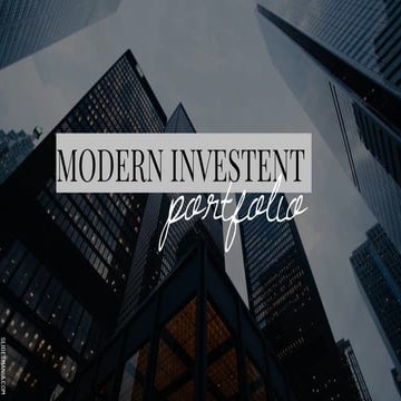 Conservative Investment Portfolio Investors | PPT