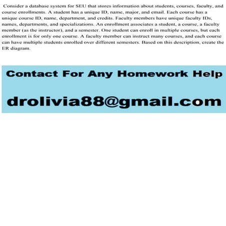 Consider a database system for SEU that stores information about stud.pdf