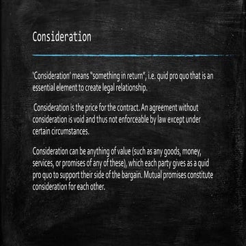 Consideration | PPT