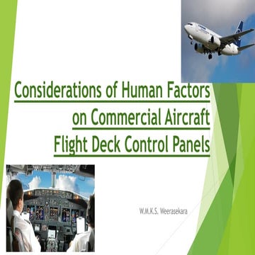 Considerations of human factors on commercial aircraft | PDF