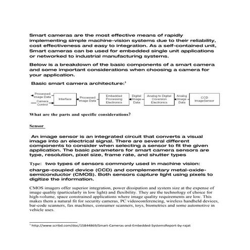 digital camera on bases of embedded system | PPTX