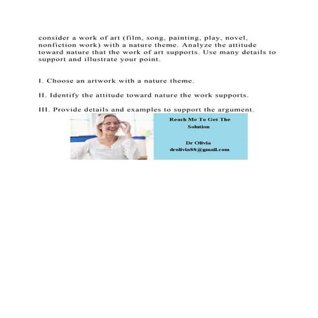 consider a work of art (film, song, painting, play, novel, nonfictio.docx