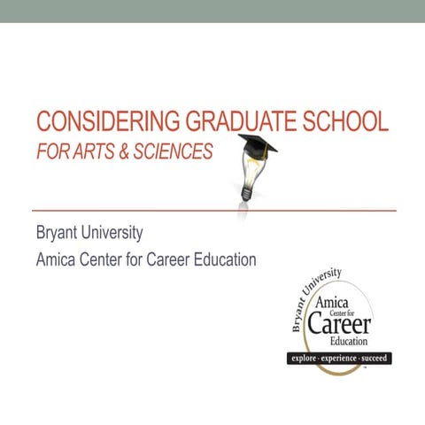 Overview of the Graduate School Application Process | PDF