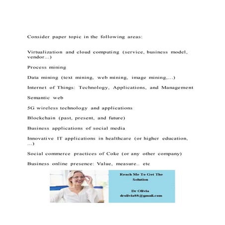 Consider paper topic in the following areasVirtualization | DOCX