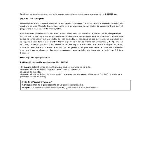 Consigna | DOC