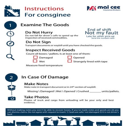 Instructions for Consginee | PDF