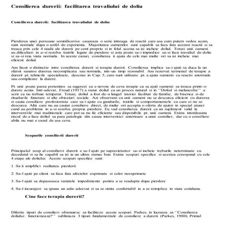 Consilierea durerii | PDF