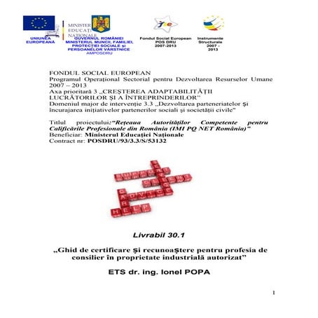 Consilier proprietate industriala autorizat - Ionel Popa - Interne ...