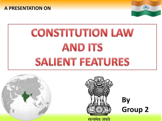 Constitution of India (PPT) | PPTX