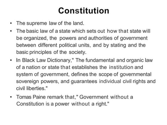CONSTITUTIONALISM – CONSTITUTION AS A BASIC LAW OF.ppt
