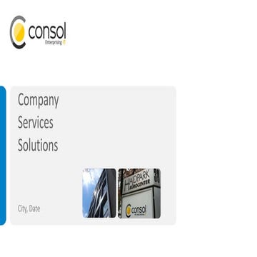 ConSol Company Profile | PPTX