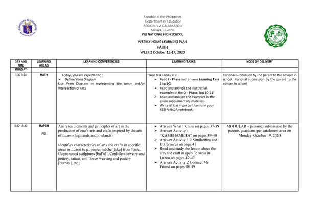 Weekly Home Learning Plan for SHS.docx