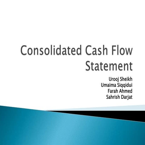Consolidated cash flow statement | PPTX