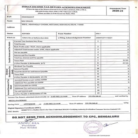 Consolidated Balance Sheet for 2019-2020 | PDF
