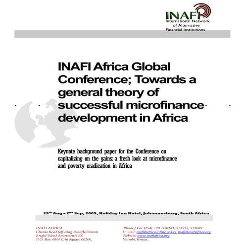 Inafi africa cotonou declaration | DOC