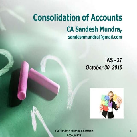 Consolidation of accounts ifrs | PPTX