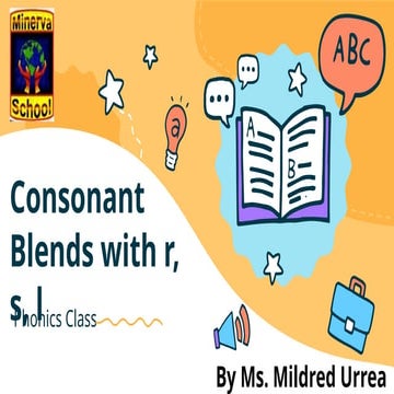 Consonant Blends with r, s, l. for secondpptx | PPTX