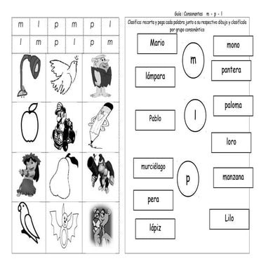 Consonantes m p lesa | DOC