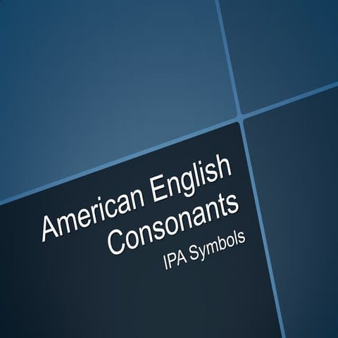 Consonant sounds | PPT