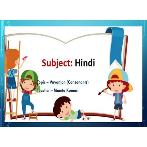 Hindi Consonants (Vayanjan) | PDF