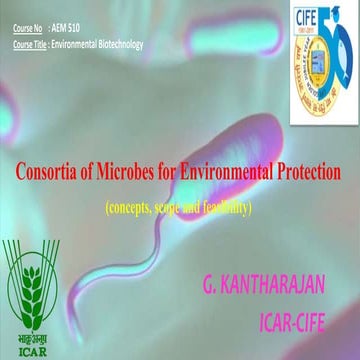 Microbial Consortia in Environmental Management - Concepts, Scope and ...