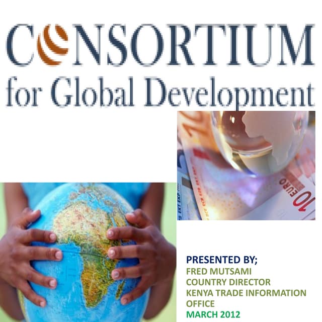 Consortium presentation. 1 | PPT