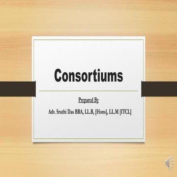 Consortiums | PPT
