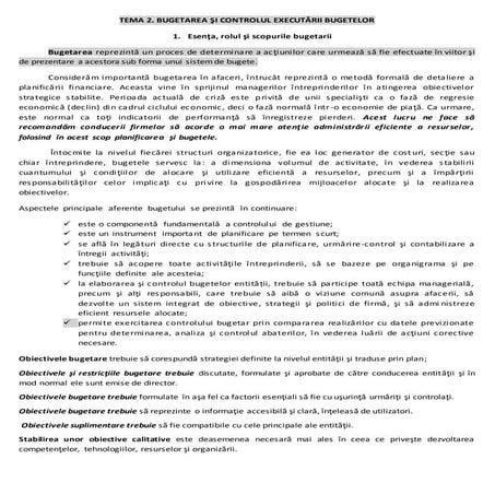 Conspect bugetarea | DOCX